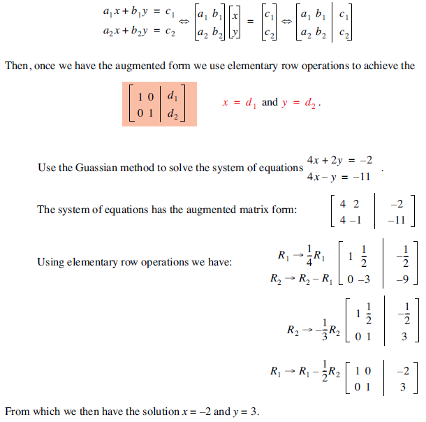 Solving Systems Of Equations Using Augmented Matrices Worksheet ...